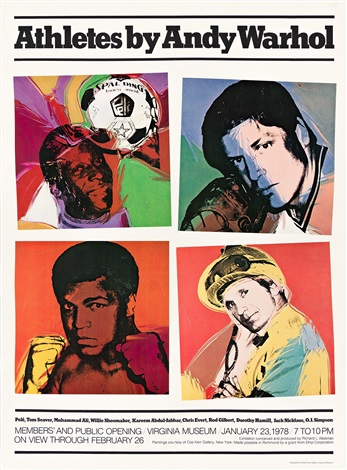 CELEBRITIES. Group of 4 posters by Andy Warhol on artnet